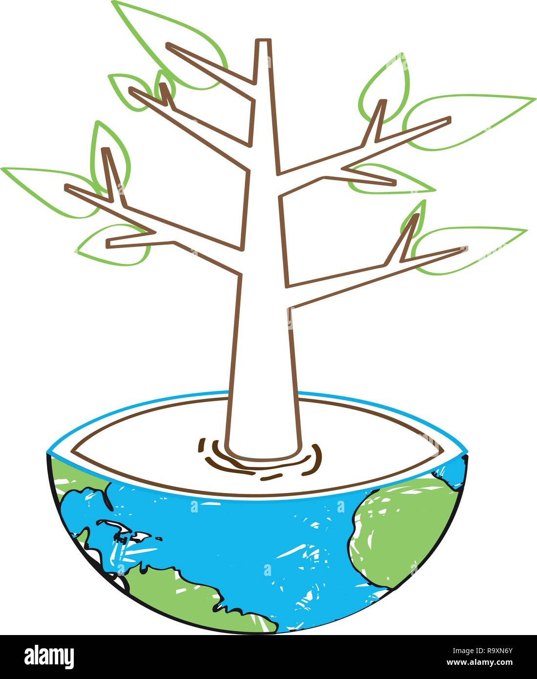 Earth day conceptual image Stock Vector Image & Art - Alamy