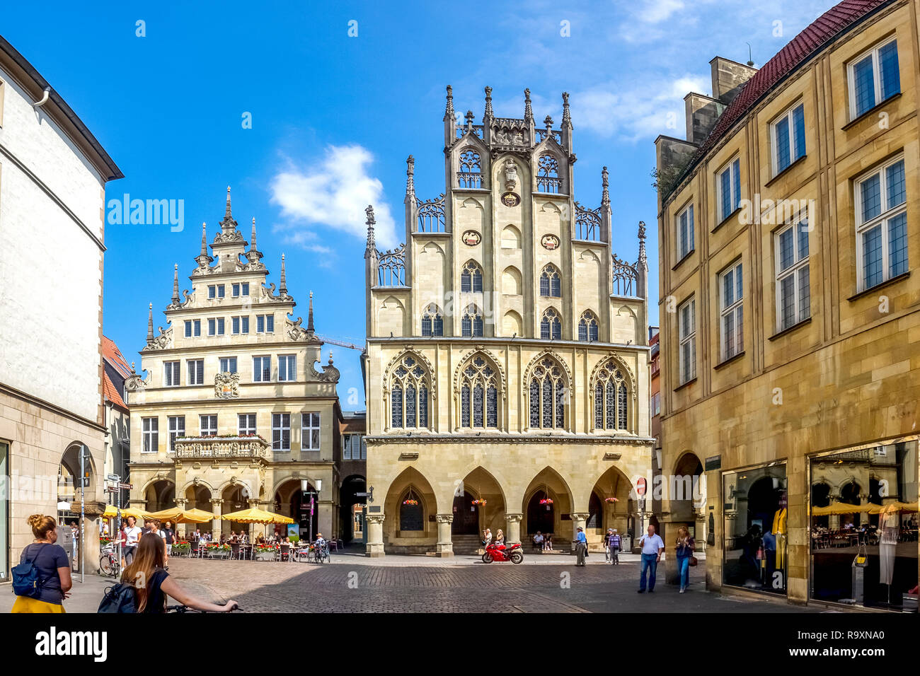 Prinzipal Market, City Hall, Muenster, Germany Stock Photo - Alamy