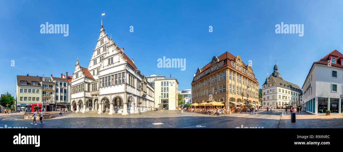 Town Hall and Marienchurch, Paderborn, Germany Stock Photo - Alamy