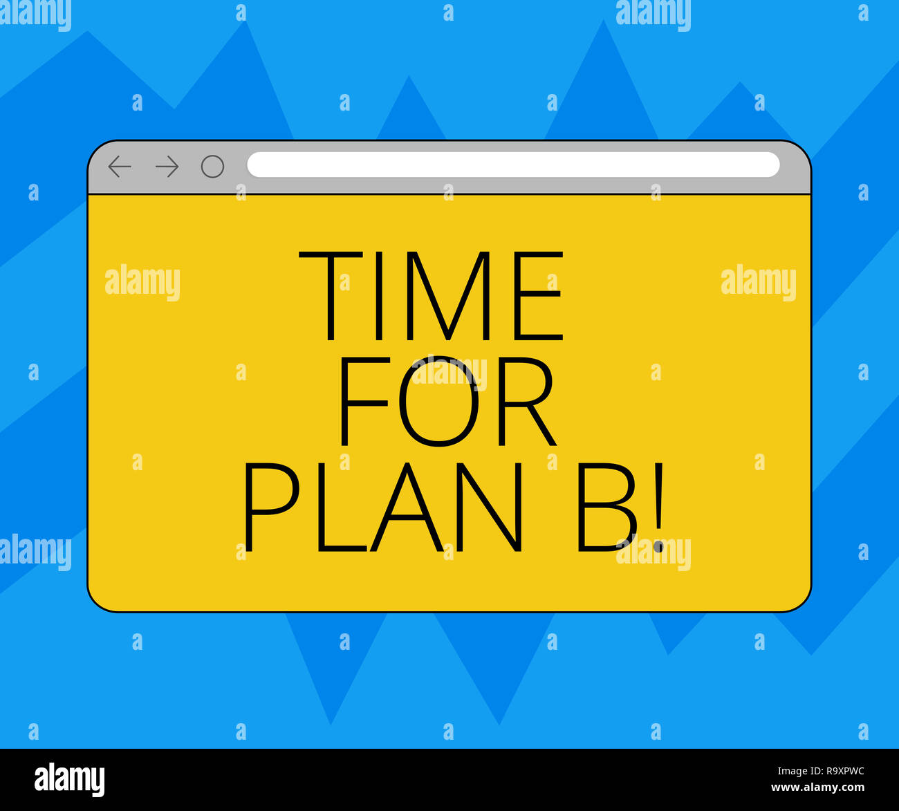 Text sign showing Time For Plan B. Conceptual photo Apply new ...