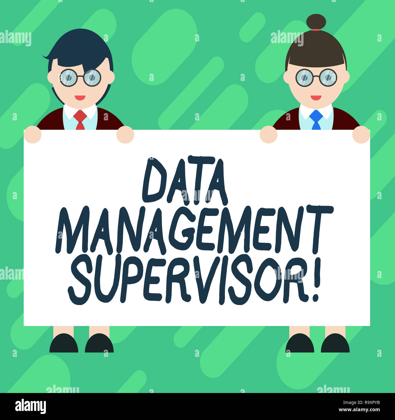 Conceptual hand writing showing Data Management Supervisor. Business photo showcasing ensuring ...