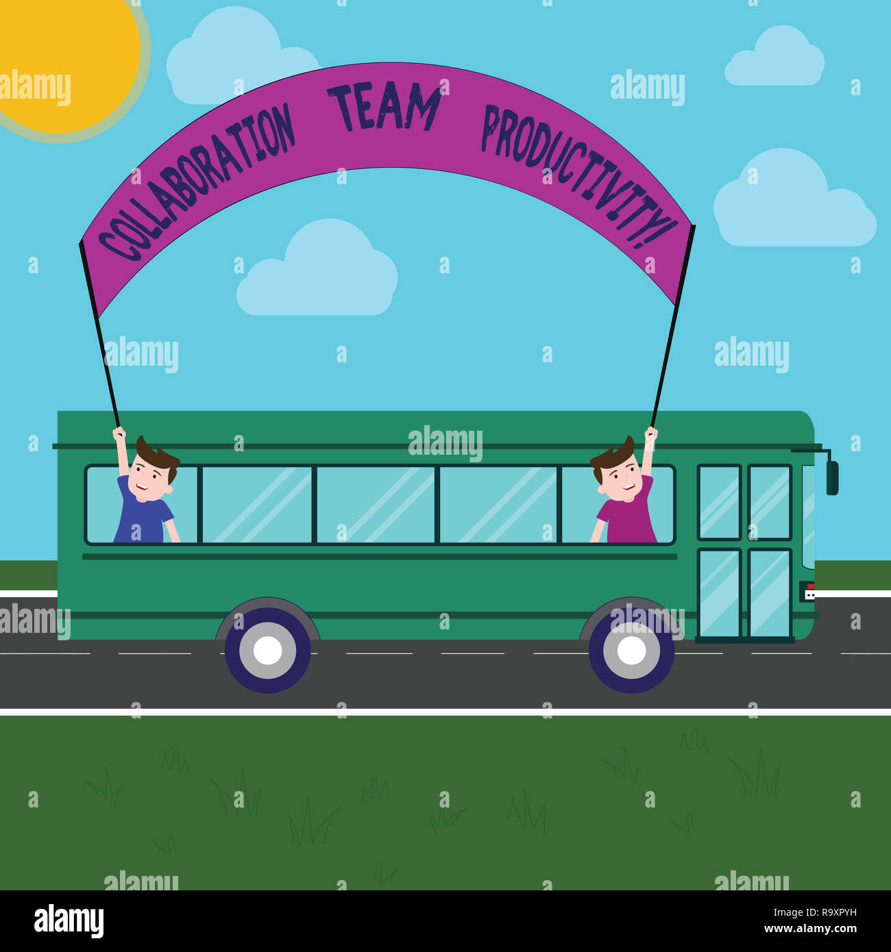 Word writing text Collaboration Team Productivity. Business concept for ...