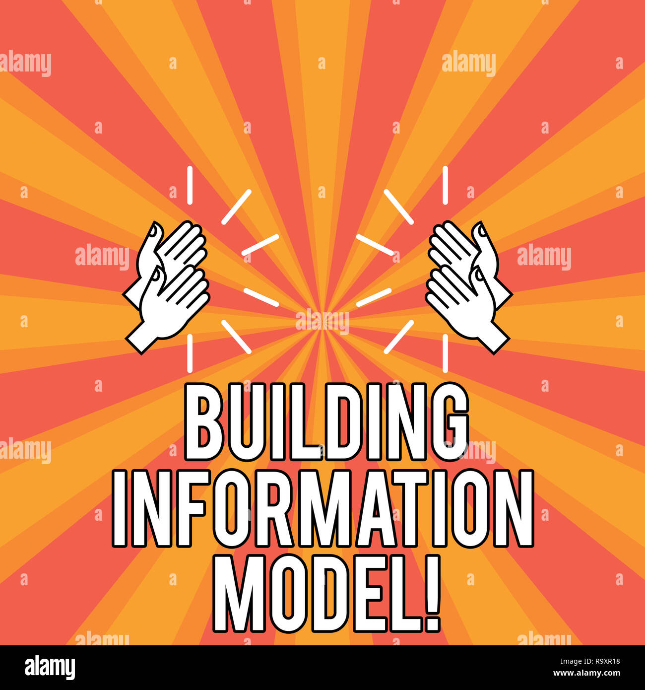 Handwriting text Building Information Model. Concept meaning Digital ...