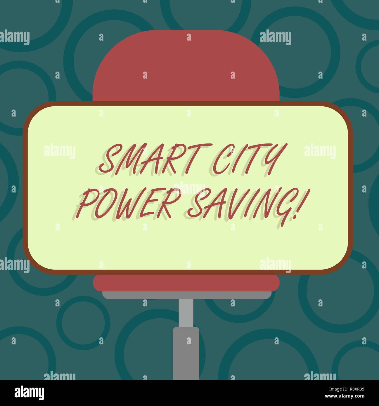 Writing note showing Smart City Power Saving. Business photo showcasing ...