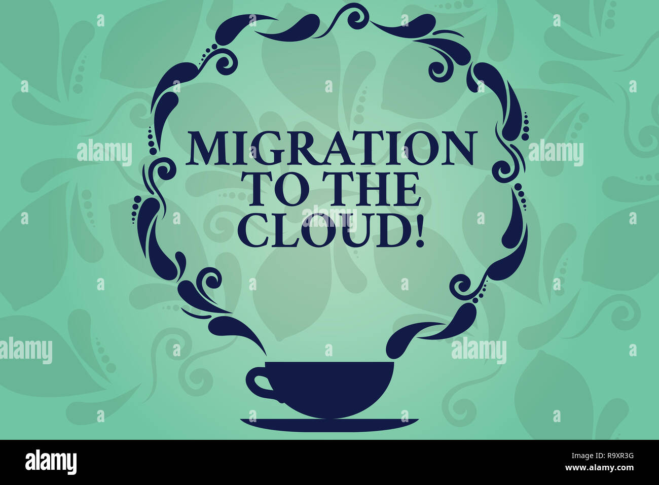 Word writing text Migration To The Cloud. Business concept for Transfer ...