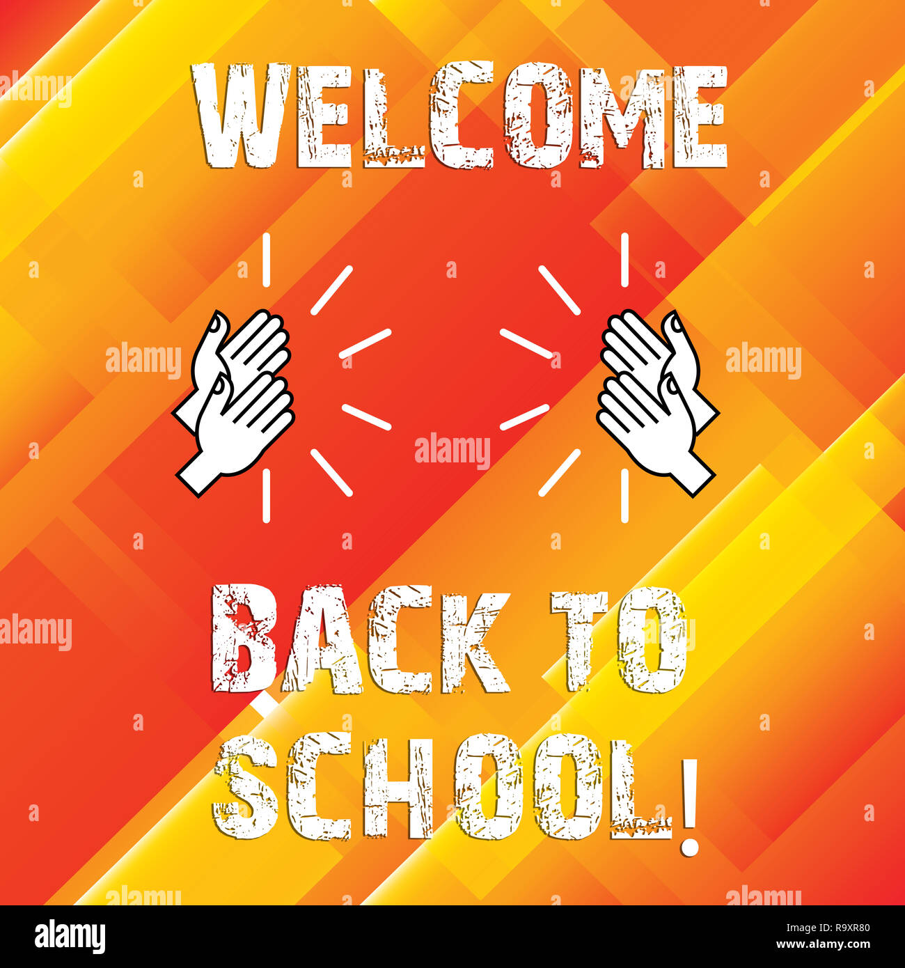 Writing note showing Welcome Back To School. Business photo showcasing ...