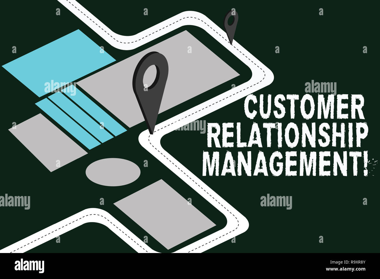 Writing note showing Customer Relationship Management. Business photo ...