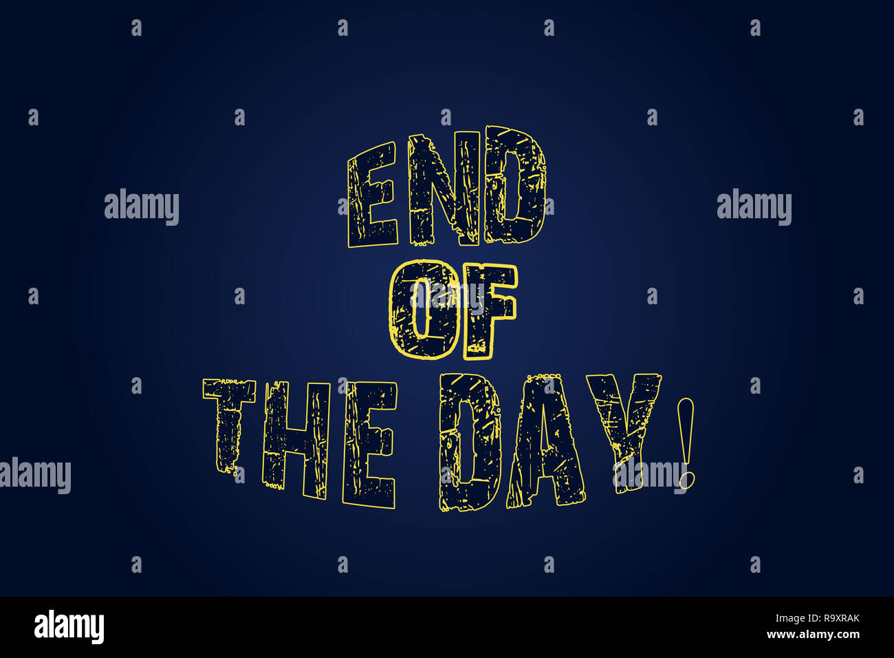 Word writing text End Of The Day. Business concept for Finishing today ...