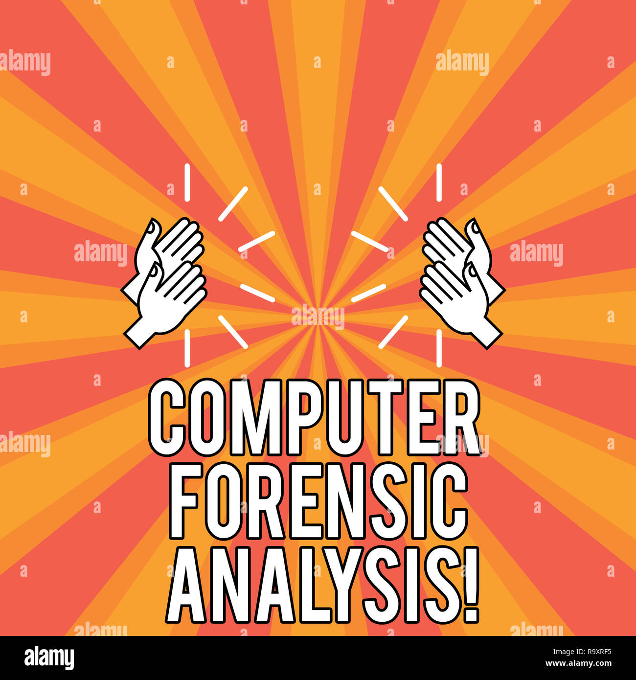 Handwriting Text Computer Forensic Analysis Concept Meaning Evidence Found In Computers And