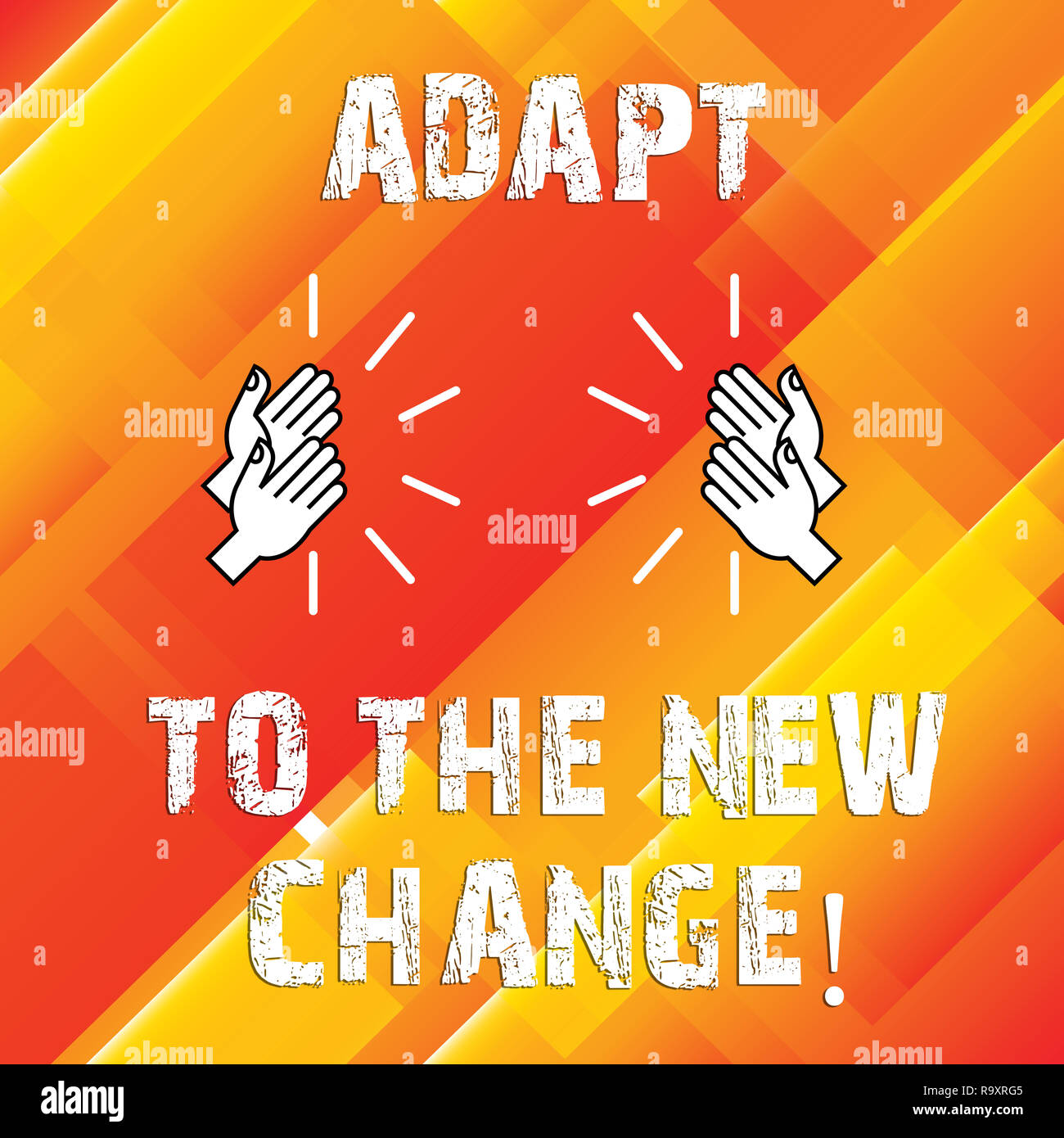 Writing note showing Adapt To The New Change. Business photo showcasing ...