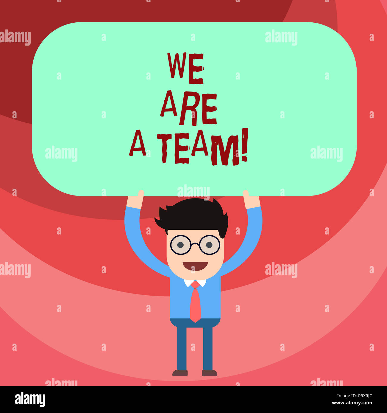 Word writing text We Are A Team. Business concept for Work together to ...