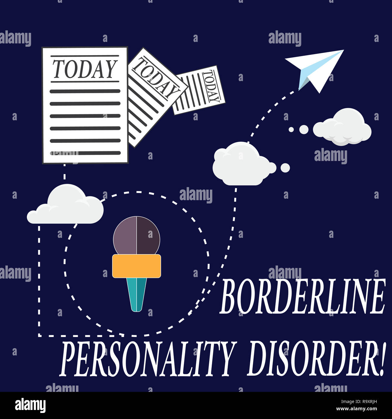 Text sign showing Borderline Personality Disorder. Conceptual photo ...