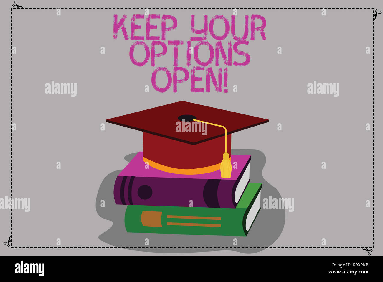 Conceptual hand writing showing Keep Your Options Open. Business photo ...