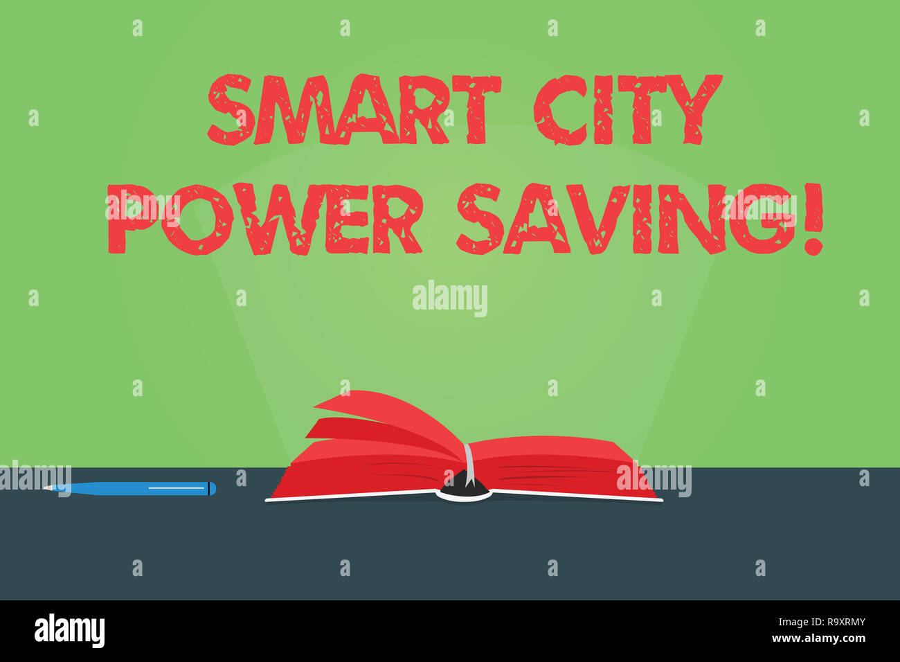 Writing note showing Smart City Power Saving. Business photo showcasing ...