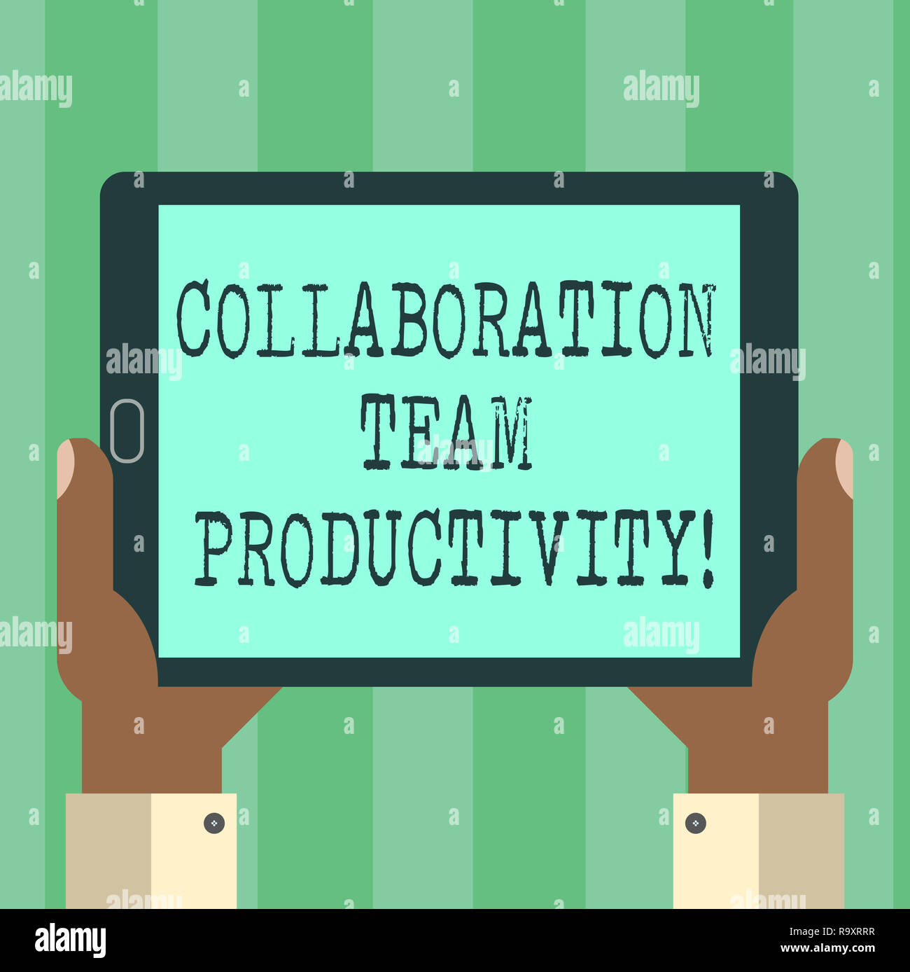 Handwriting text Collaboration Team Productivity. Concept meaning Set ...