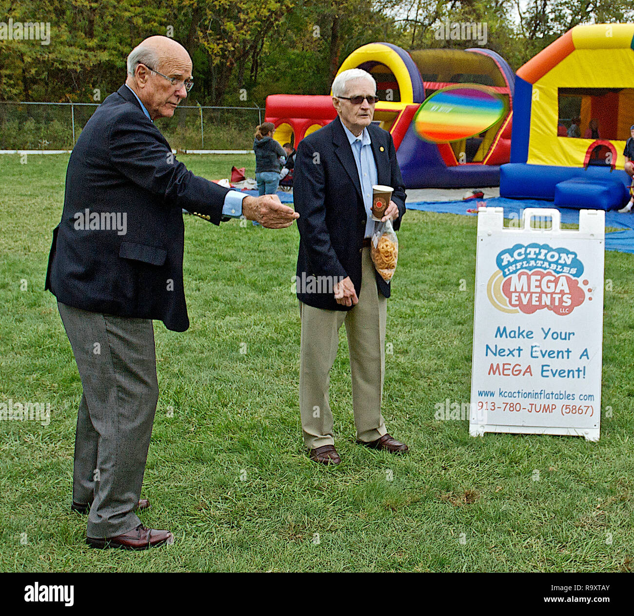 Kansas City, Kansas, USA, October 12, 2014 Senator Pat Roberts and his ...
