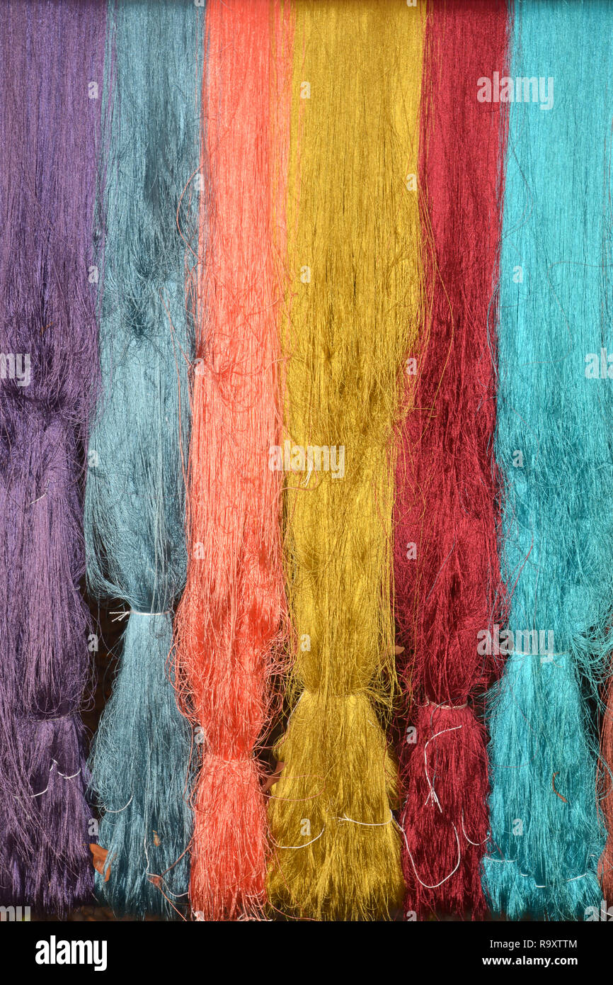 Multicolor silk embroidery hi-res stock photography and images - Alamy