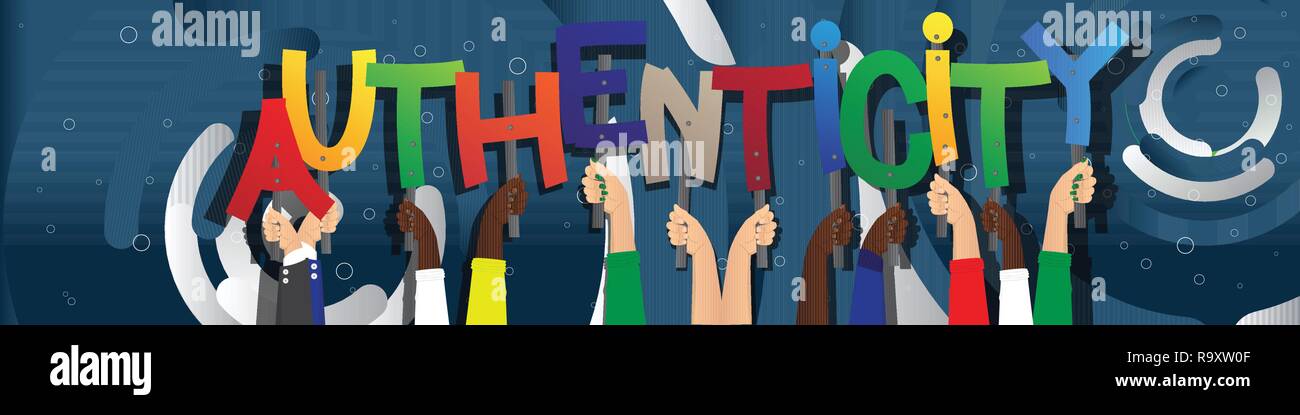 Diverse hands holding letters of the alphabet created the word ...