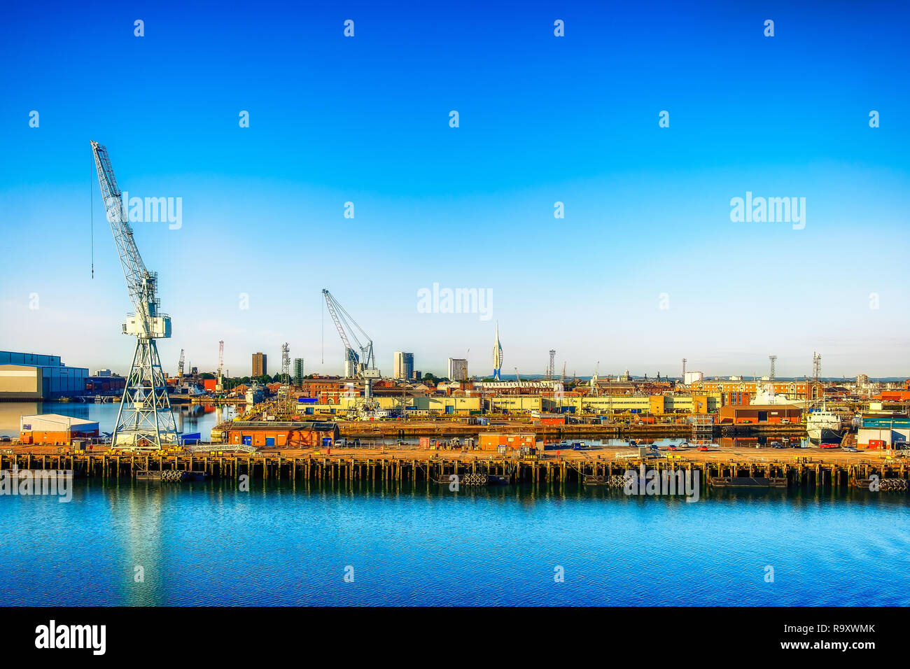 Harbor port in the late evening hi-res stock photography and images - Alamy