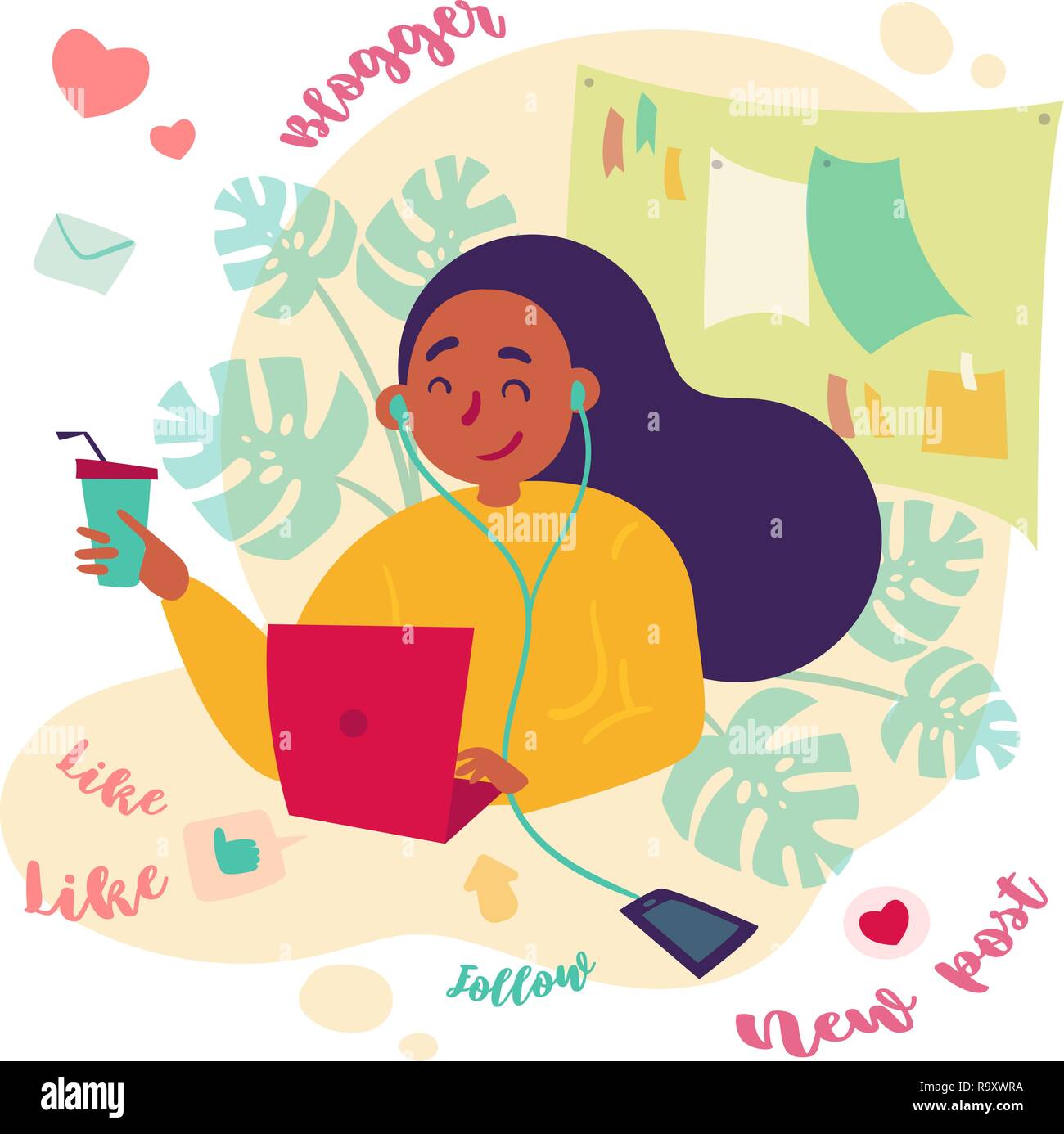 Freelance start Stock Vector Images - Alamy