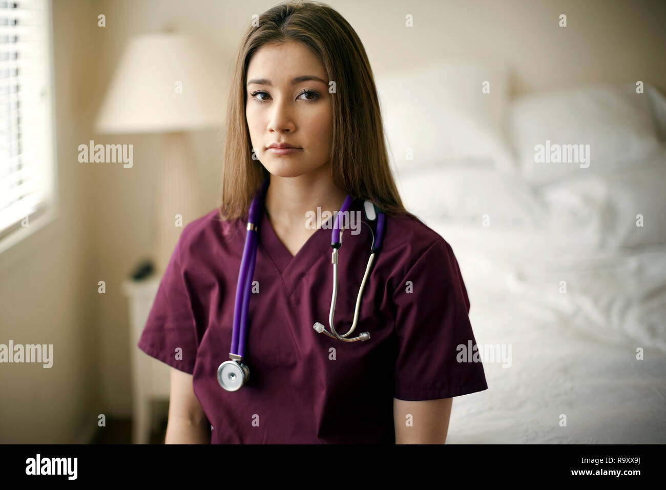 Nurse sad dark hi-res stock photography and images - Alamy