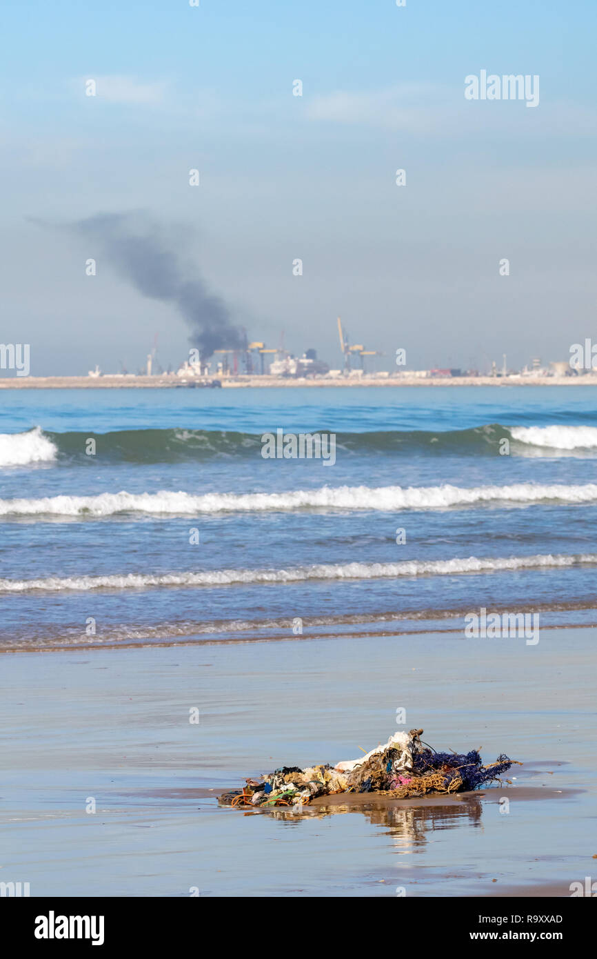 Ocean and atmospheric pollution Agadir, Morocco, Africa Stock Photo - Alamy