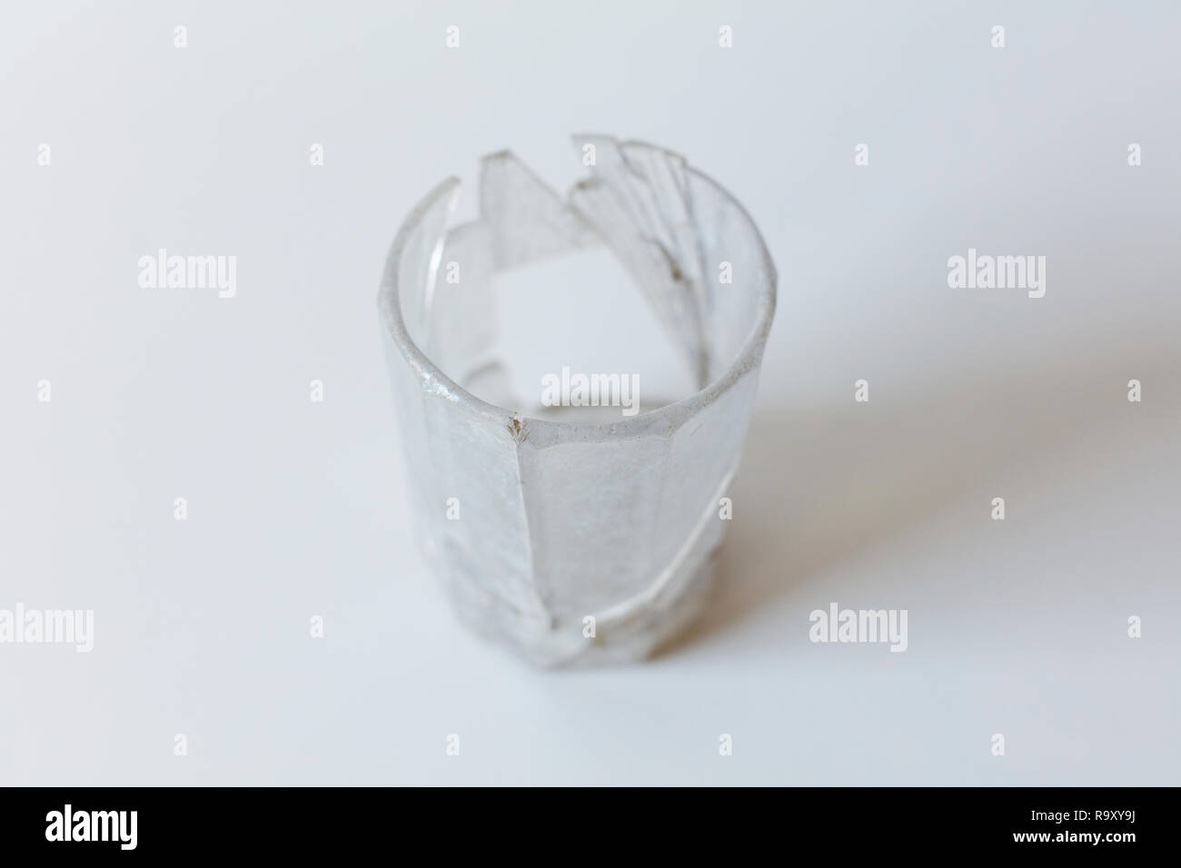 Broken Glass Cup On Floor