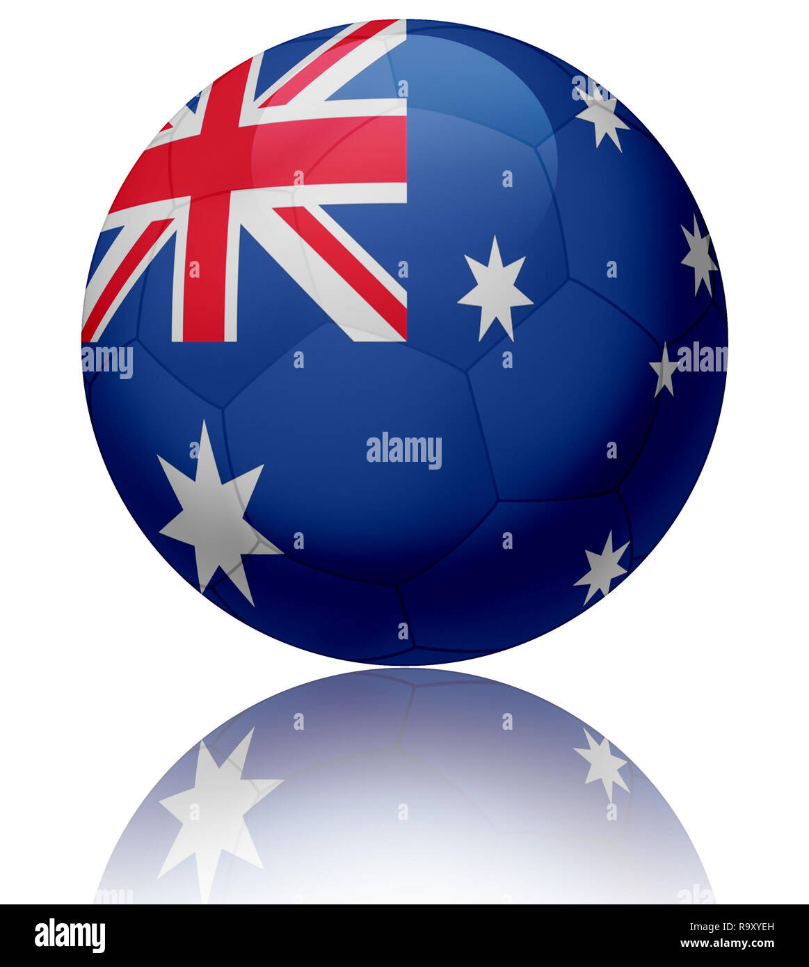 Soccer ball australia flag on hi-res stock photography and images - Alamy