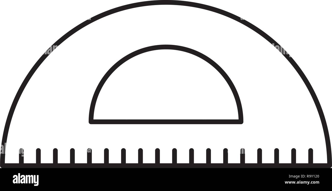 school protractor doodle Stock Vector Image & Art - Alamy