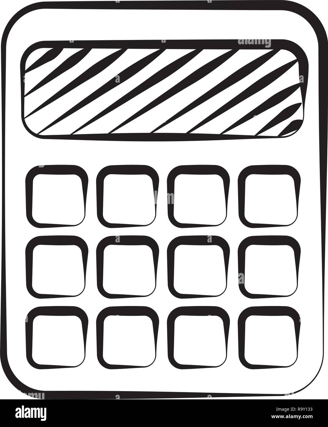 calculator doodle on white background Stock Vector Image & Art - Alamy