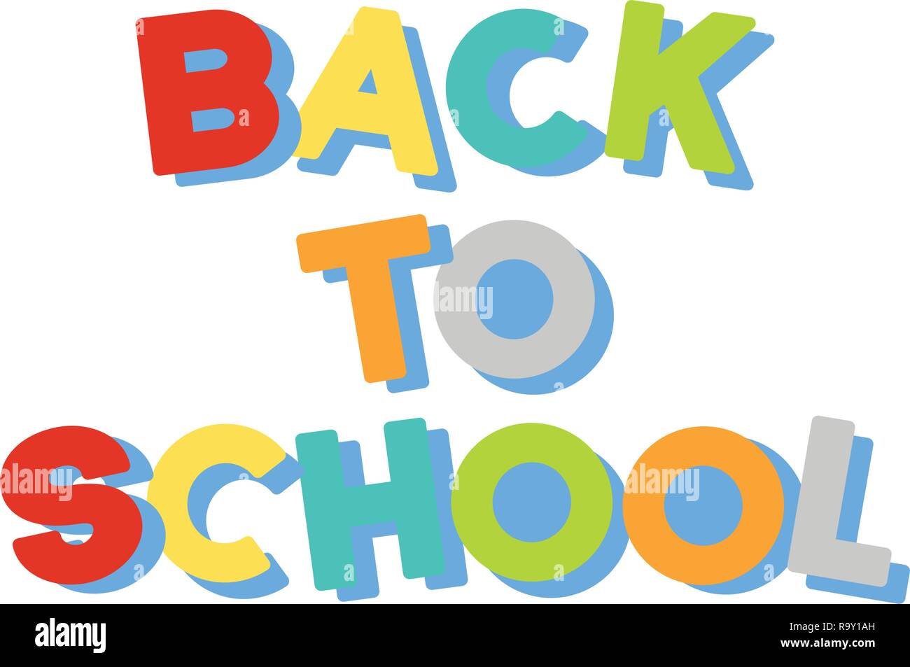 back to school lettering Stock Vector Image & Art - Alamy