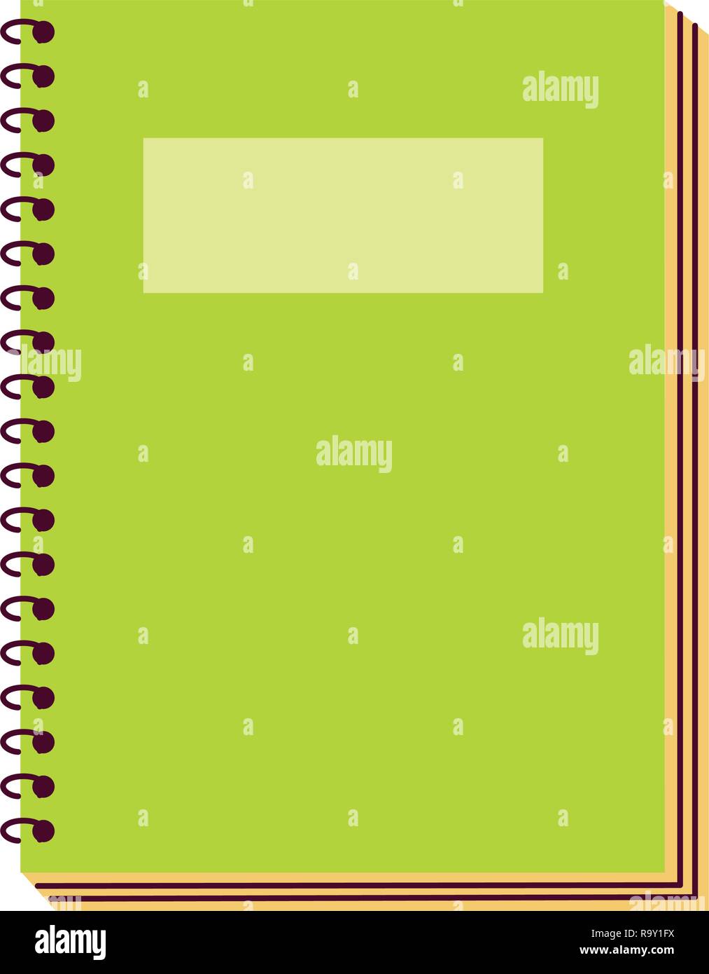 notebook supply white background Stock Vector Image & Art - Alamy