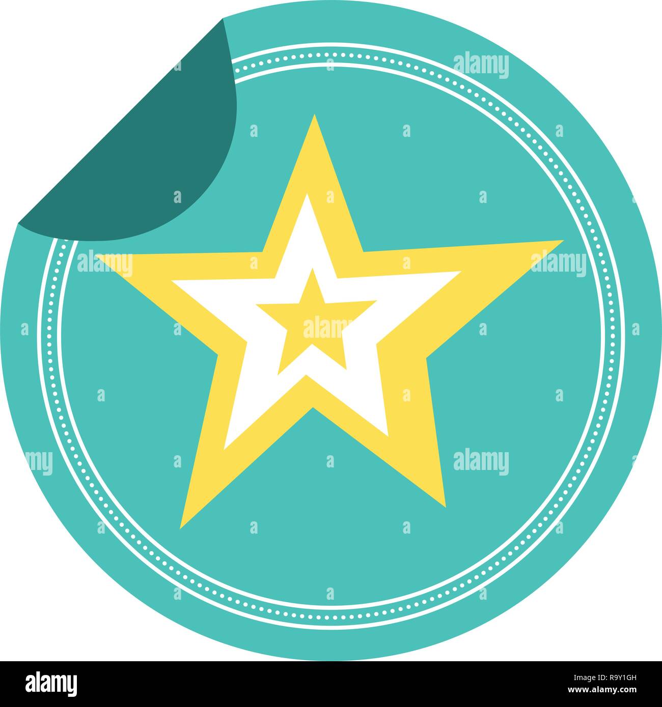 stars sticker on white background Stock Vector Image & Art - Alamy