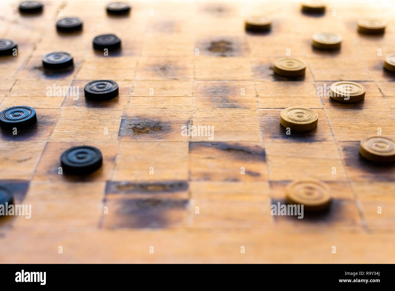 Checker game board isolated on white hi-res stock photography and ...