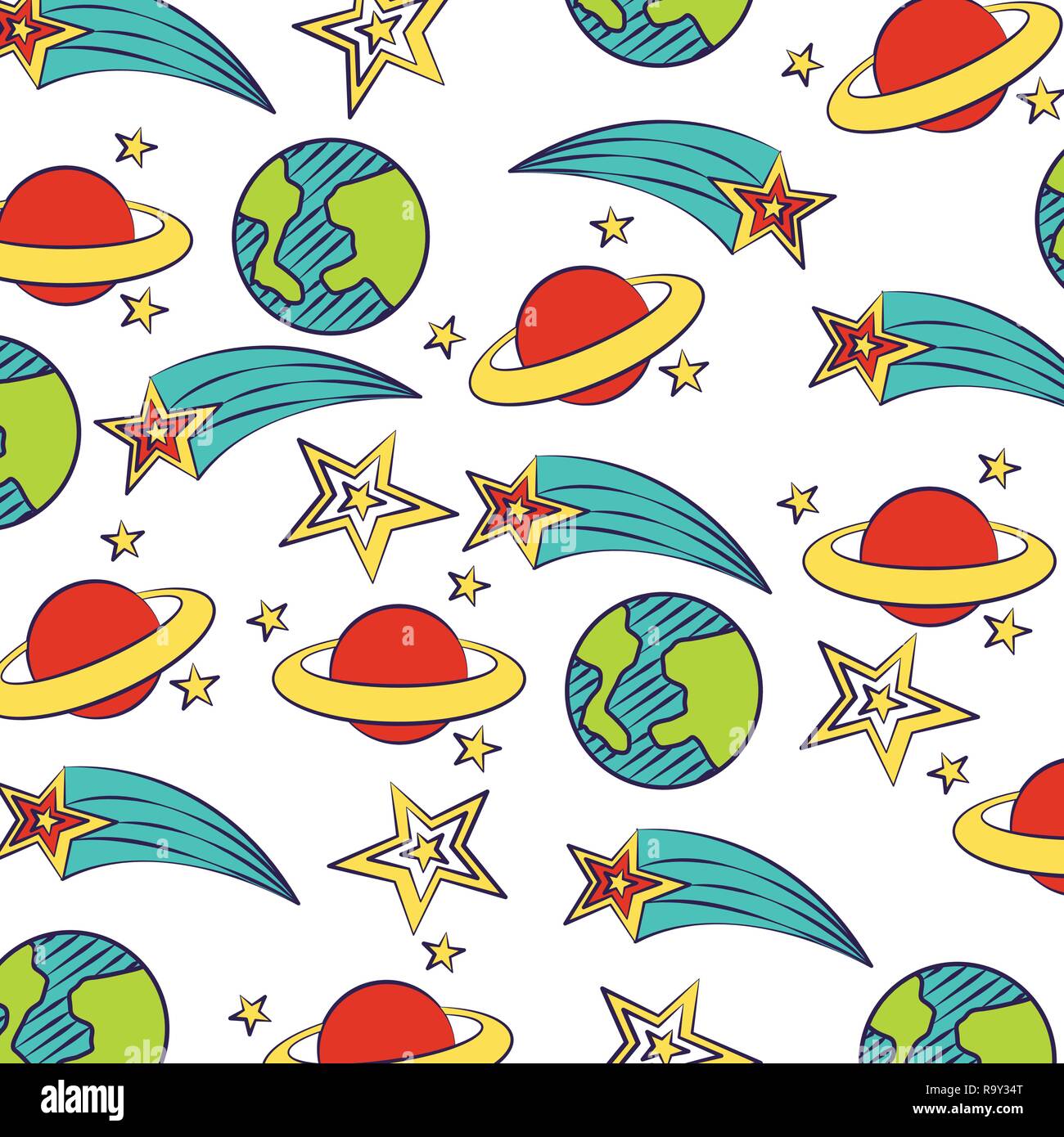 Milky way meteor starry Stock Vector Images - Alamy