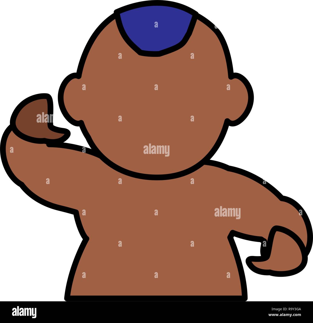 Avatar baby icon over white background, vector illustration Stock ...
