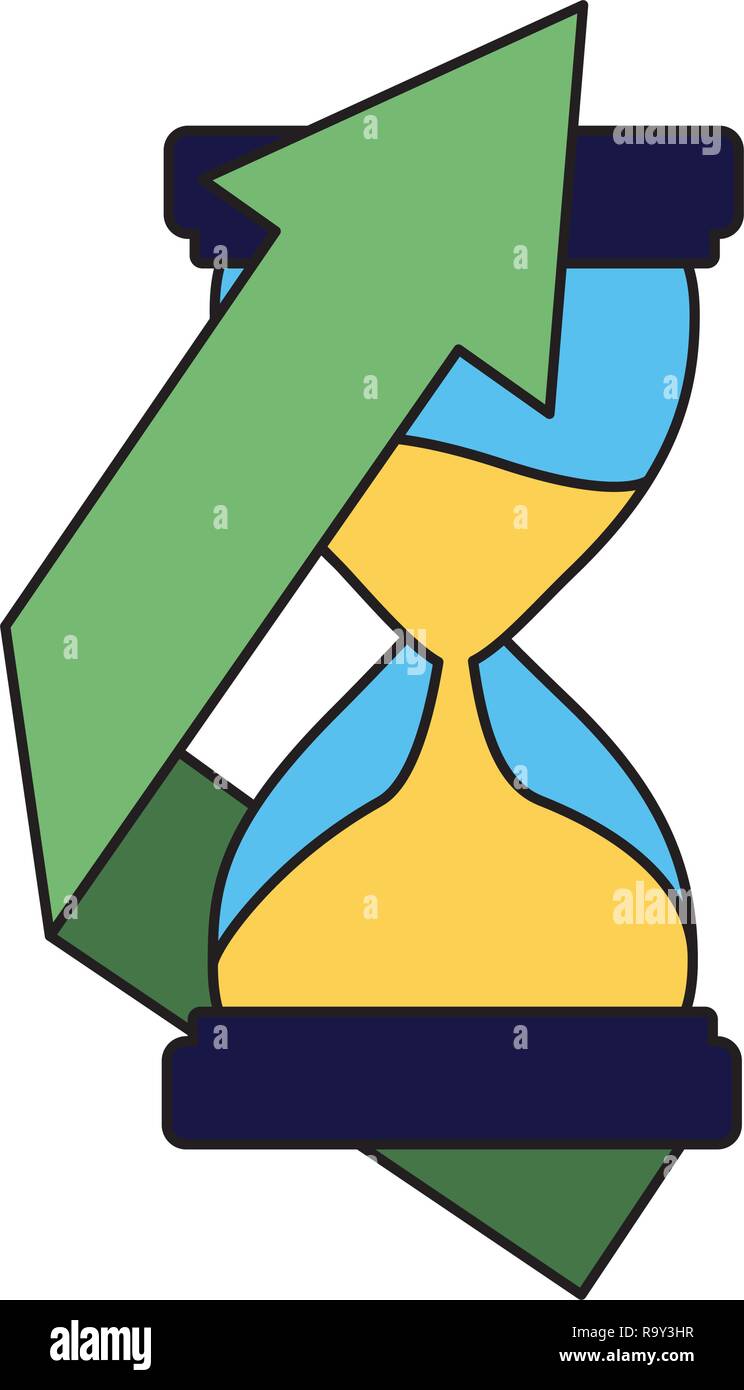 business hourglass arrow finance Stock Vector Image & Art - Alamy