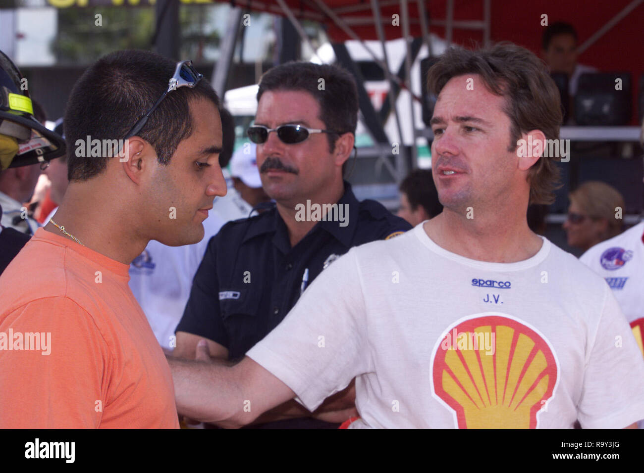 Juan Montoya of Formula 1 fame visits his old CART teammate Jimmy ...