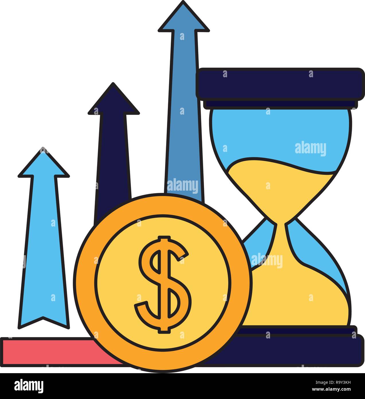 Hourglass arrows hi-res stock photography and images - Alamy