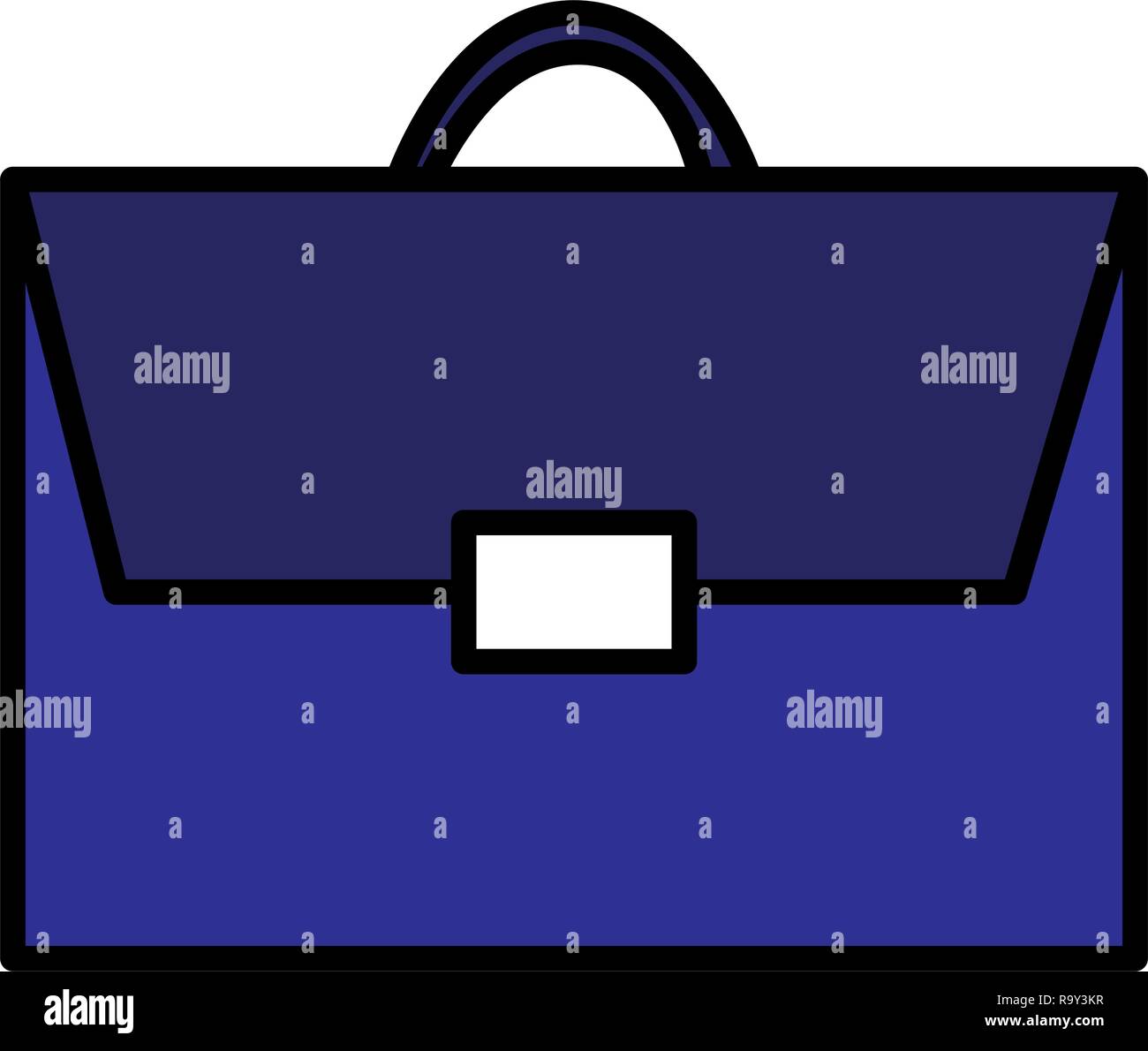 Business portfolio icon over white background, vector illustration ...