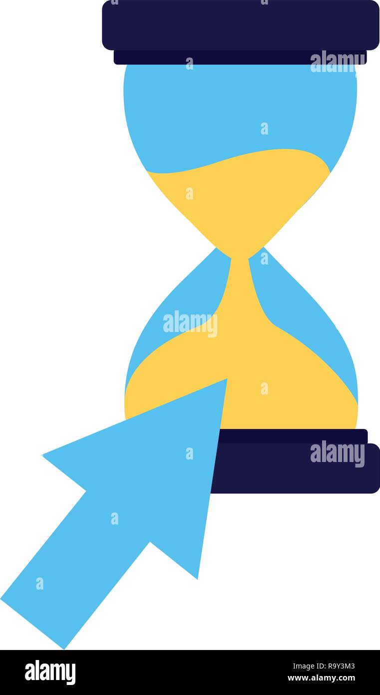 business hourglass and arrow Stock Vector Image & Art - Alamy
