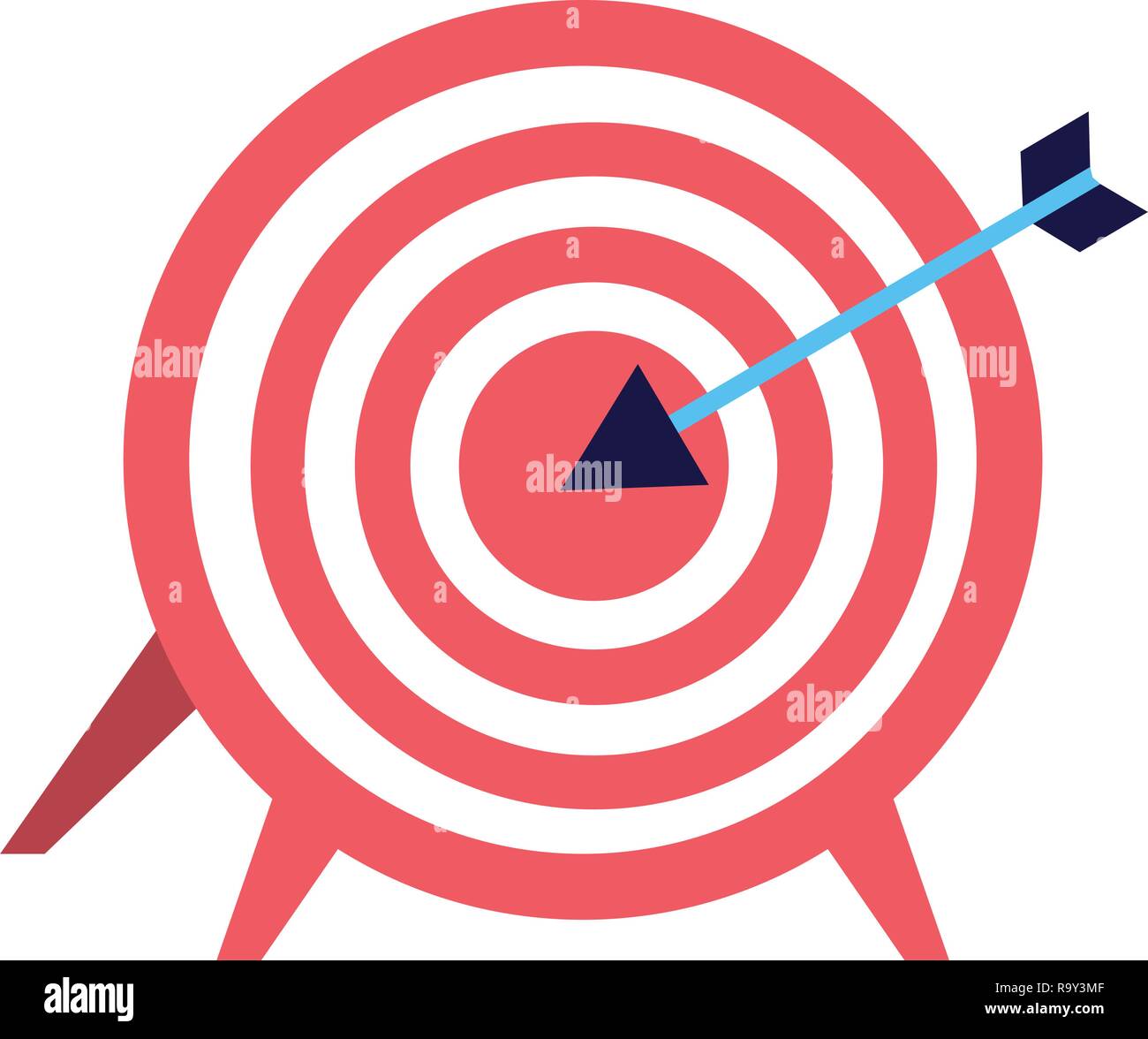 target and arrow on white background Stock Vector Image & Art - Alamy
