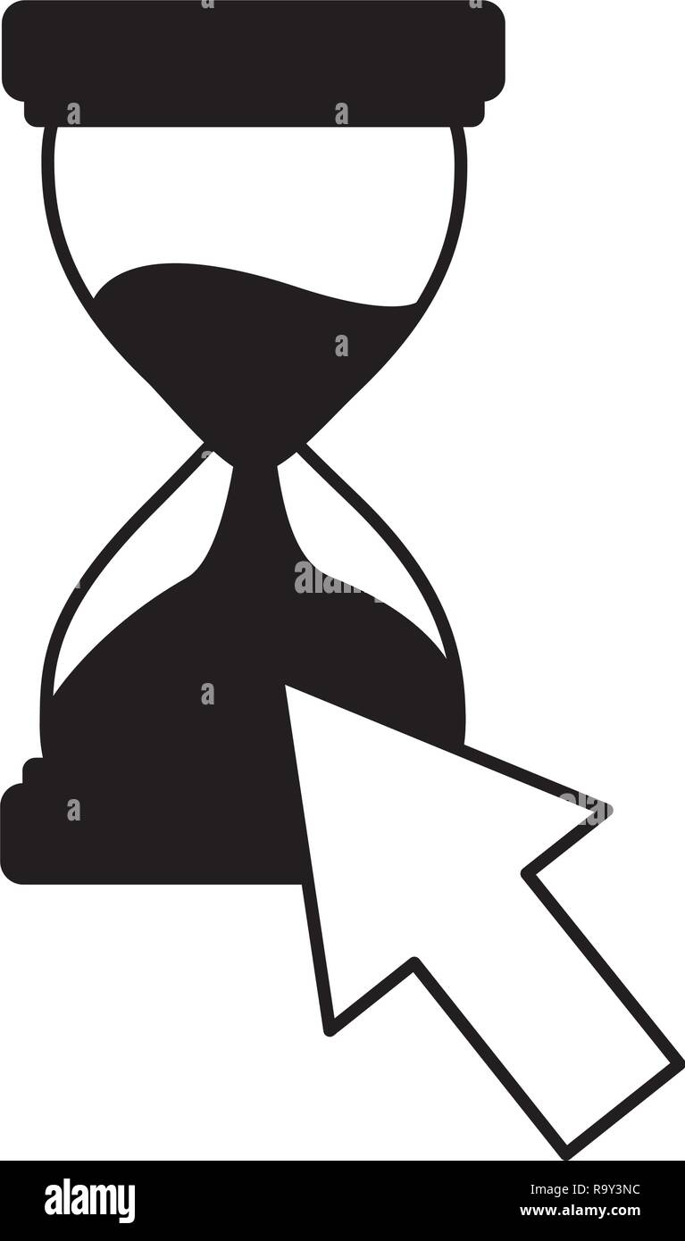 business hourglass and arrow Stock Vector Image & Art - Alamy