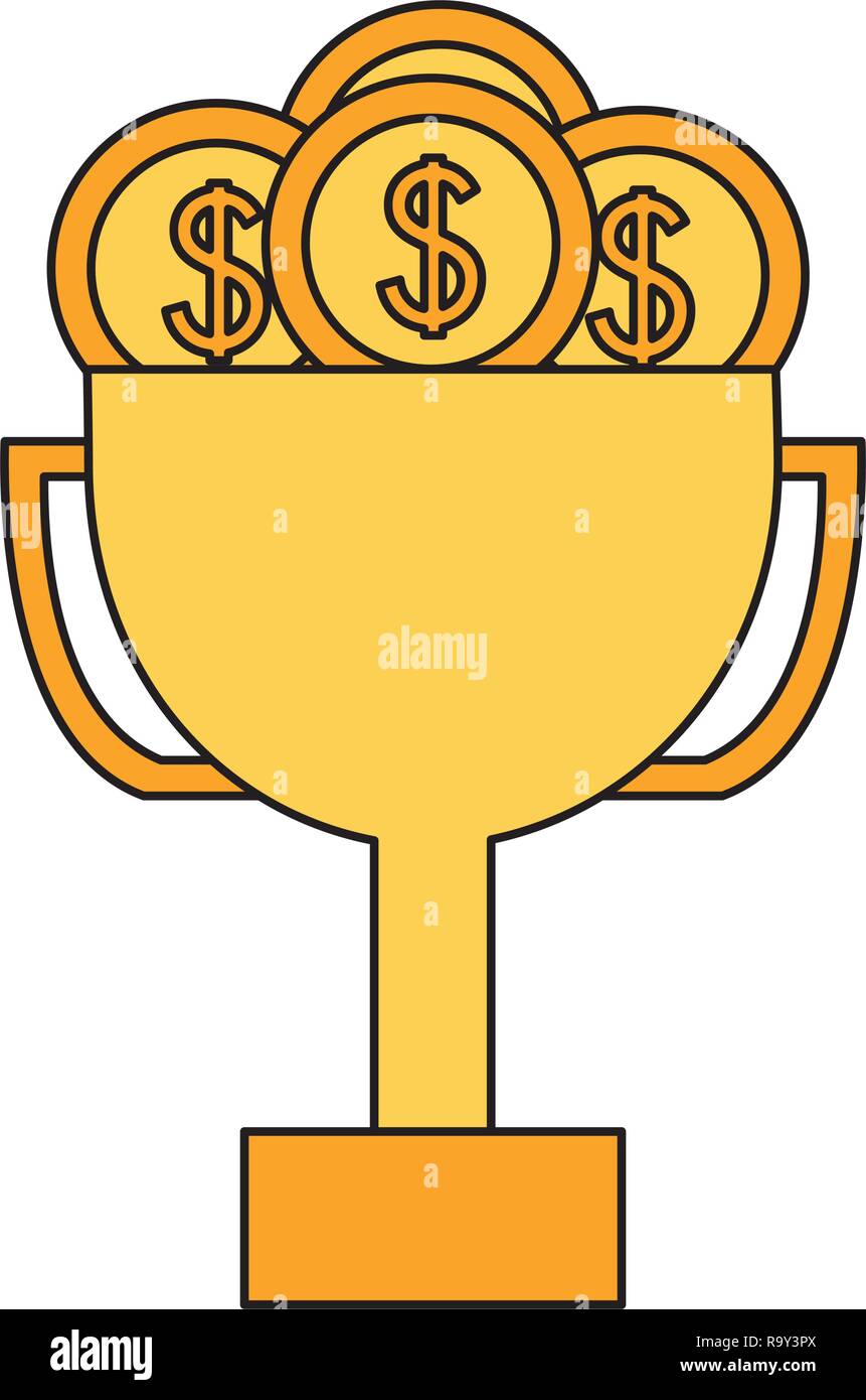 Money dollar symbol in trophy hi-res stock photography and images - Alamy