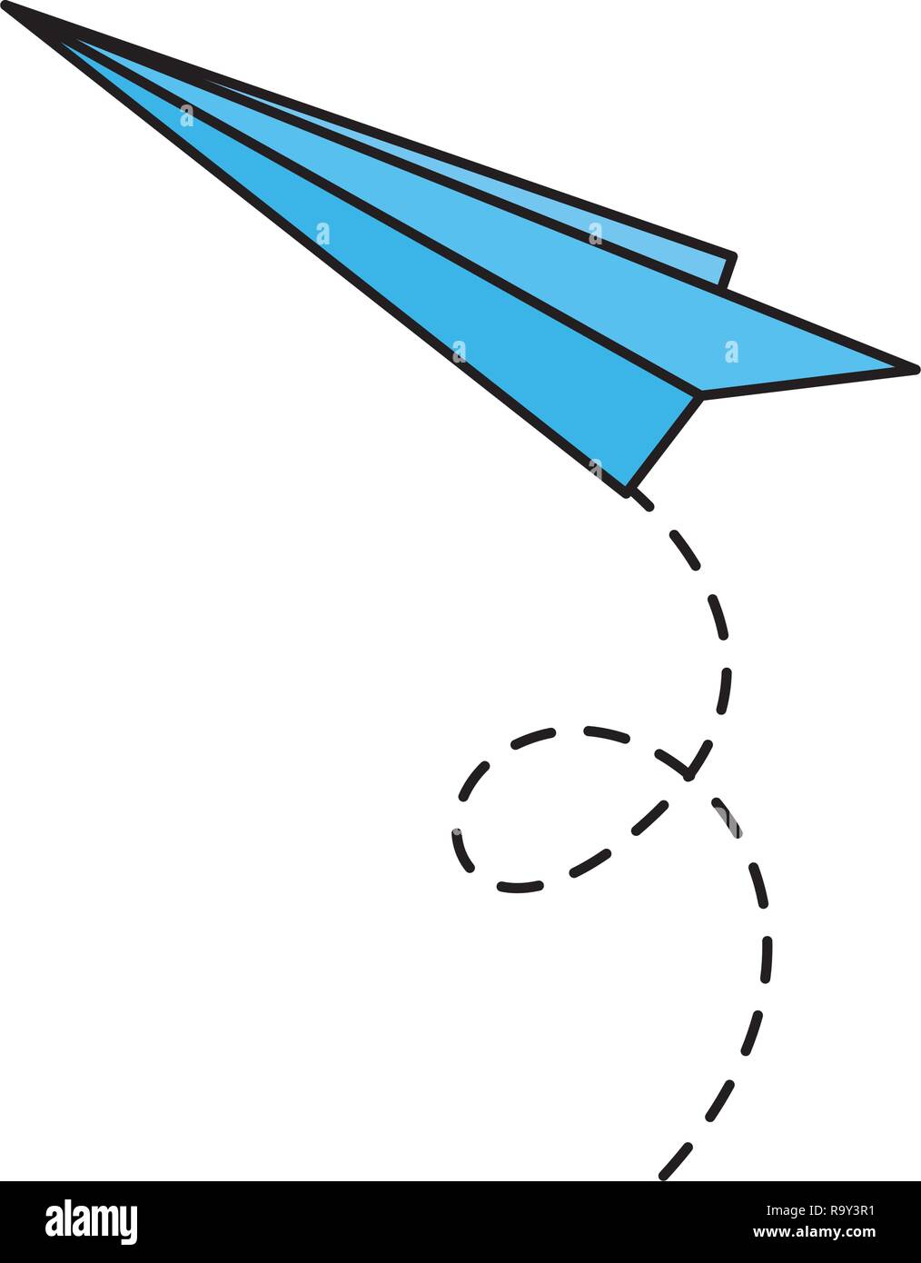 flying paper plane Stock Vector Image & Art - Alamy