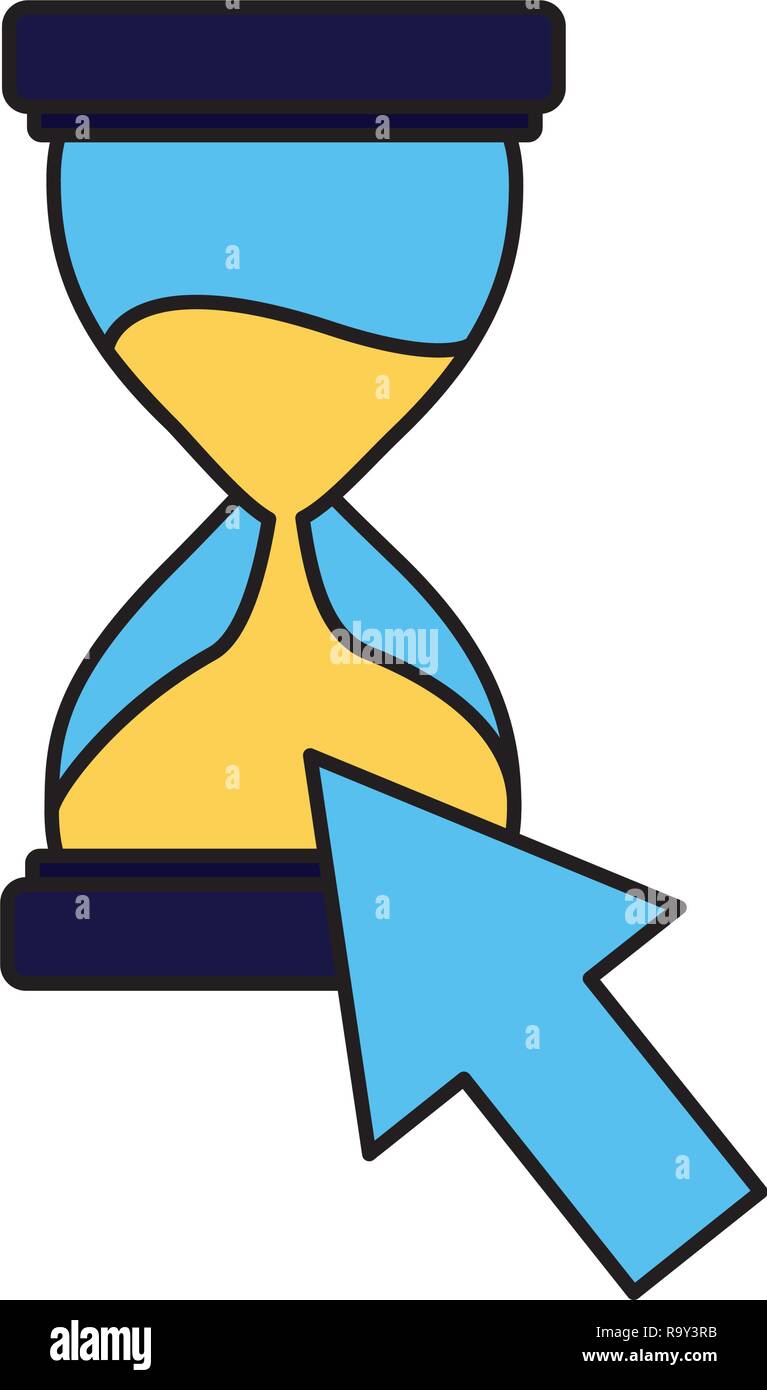 business hourglass and arrow Stock Vector Image & Art - Alamy