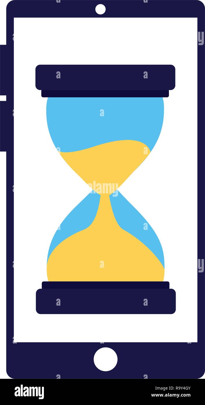 business smartphone clock time Stock Vector Image & Art - Alamy