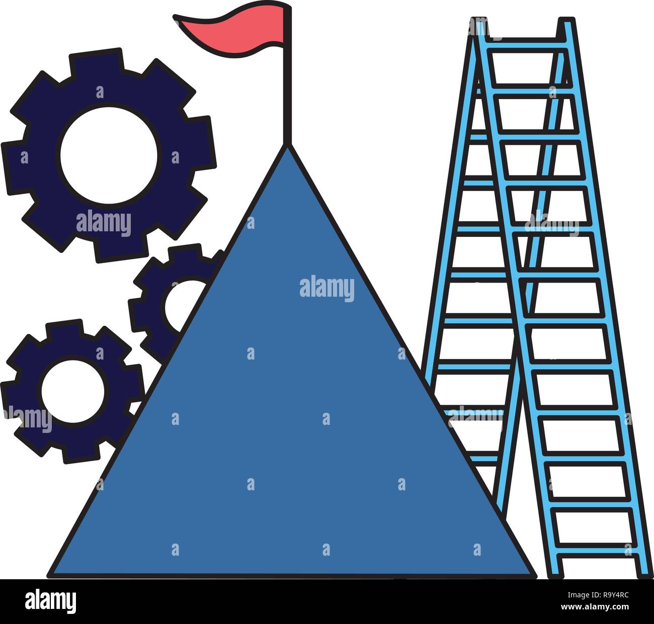 Five stairs Stock Vector Images - Alamy