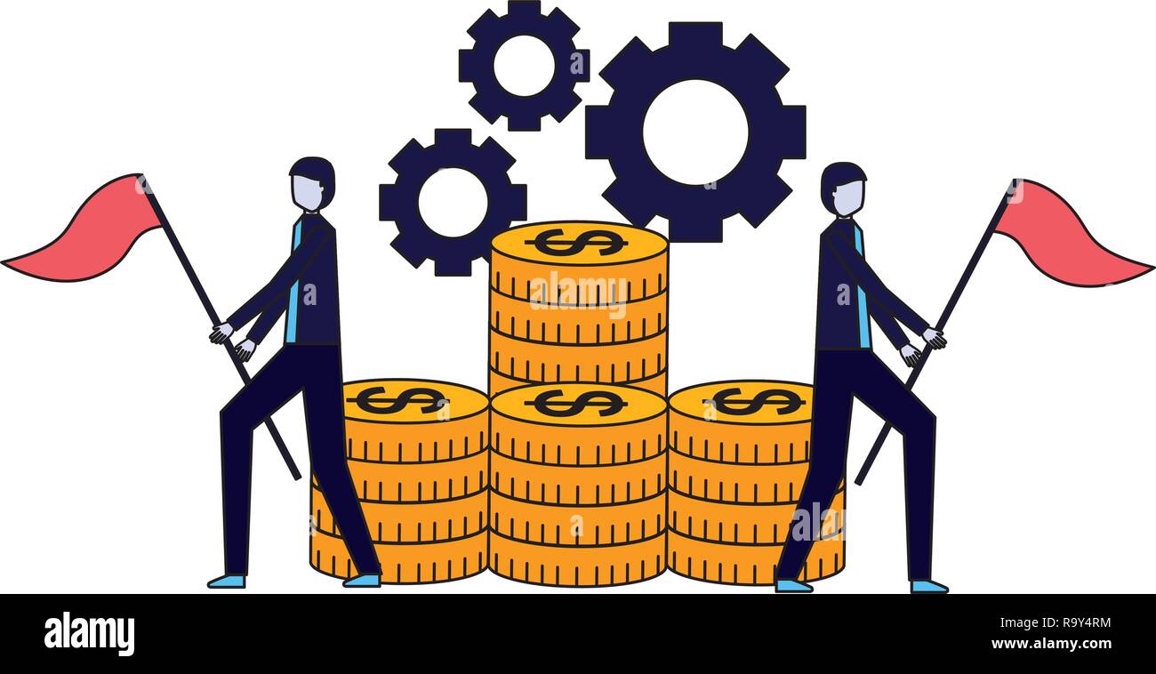 Money gears Stock Vector Images - Alamy