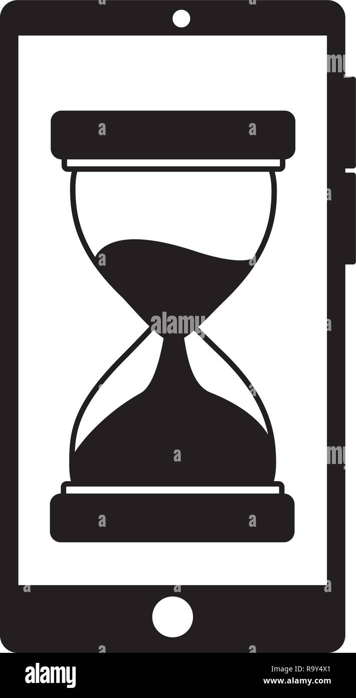 business smartphone clock time Stock Vector Image & Art - Alamy